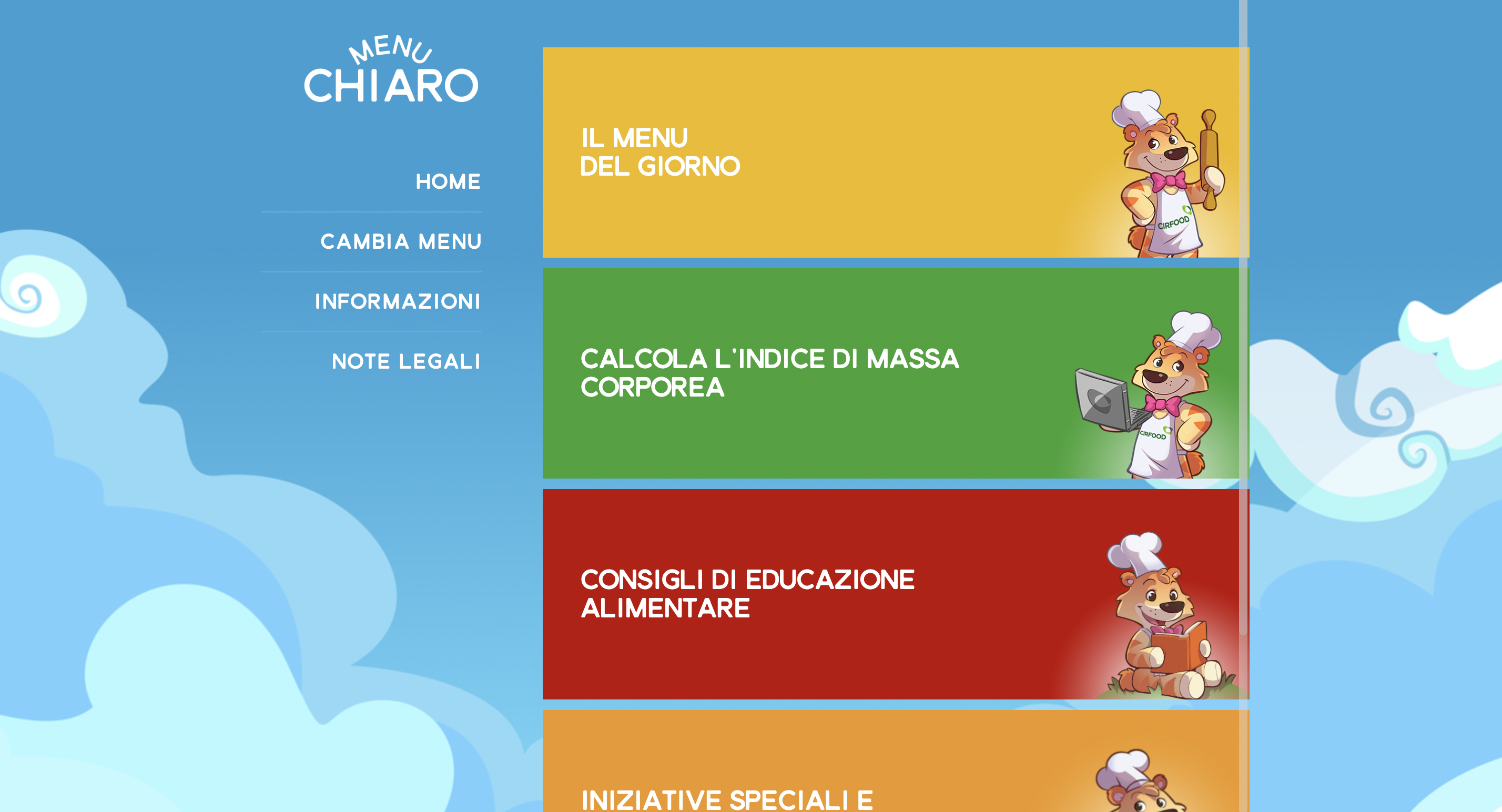 #Menu Chiaro: Web App di CIRFOOD per le famiglie di tutti i piccoli ...